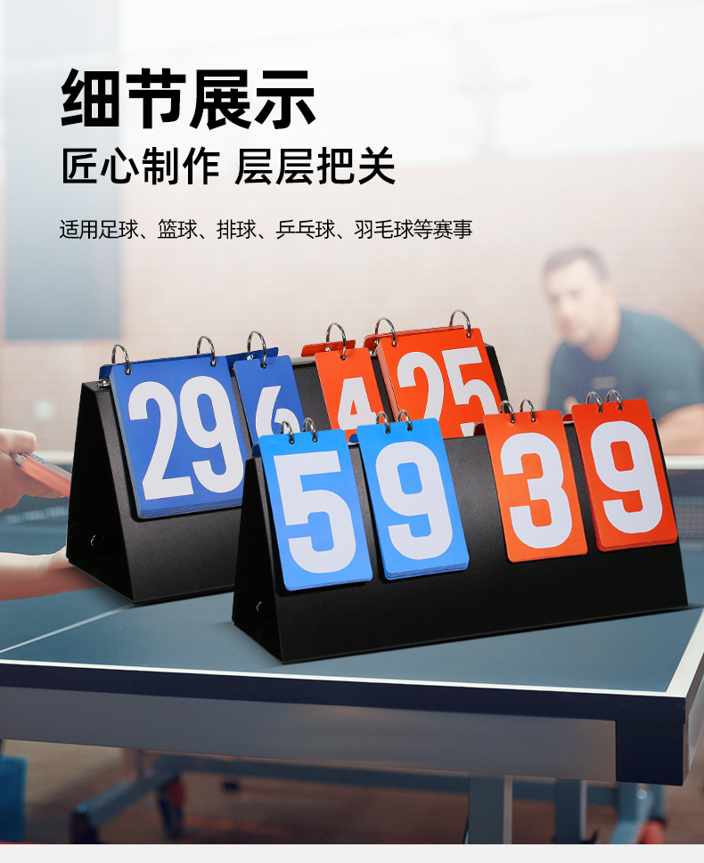 Sports Scoreboard Counter Board Sports Digit Basketball Table Tennis ...