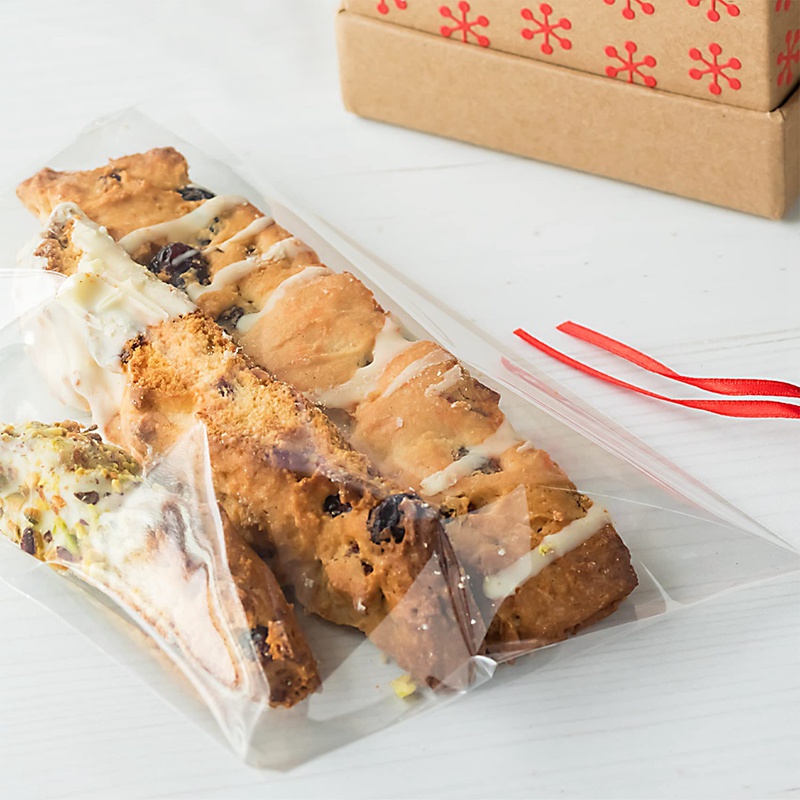 50pcs Plastic Goodies Bags Transparent Lootbags Gift Bag Kids Gift ...