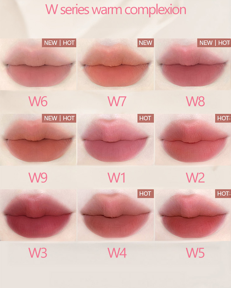 INTO YOU Air Lip Mud Thin Matte Soft Mist Velvet Lip Mud Lipstick ...