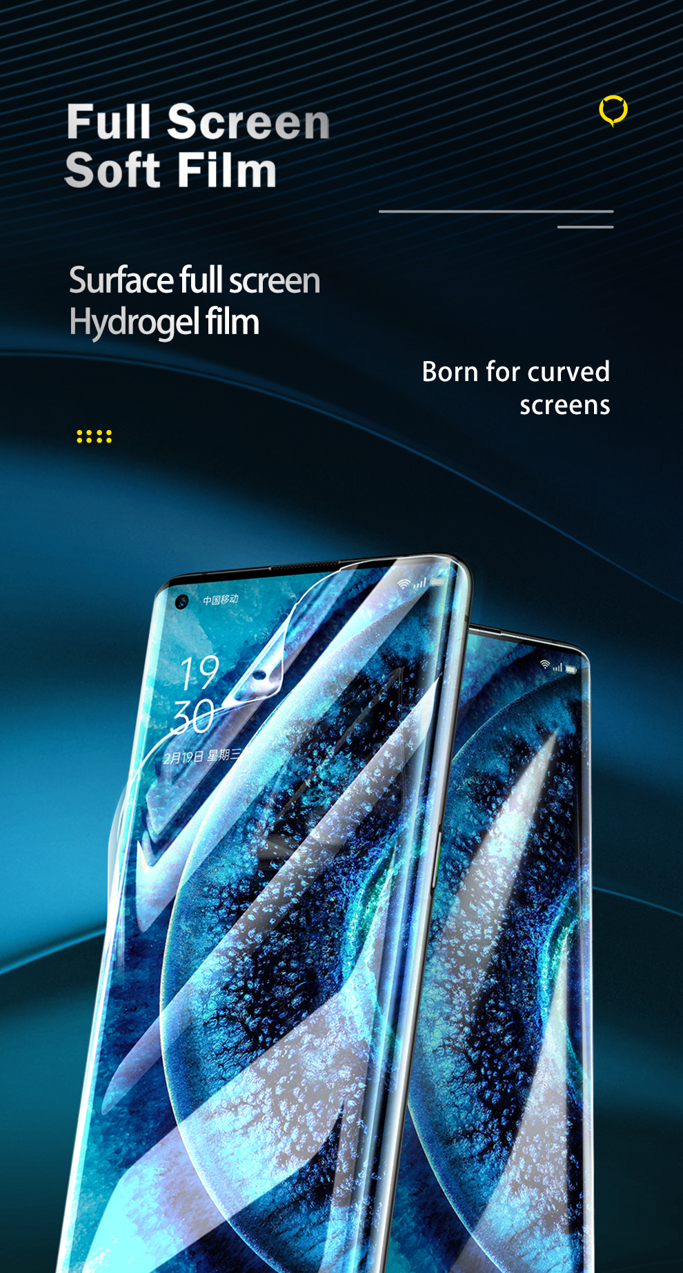 SmartDevil Soft Film For OPPO Find X2/X3/X5/X6 Hydrogel Film Full Screen Curved Coverage ...