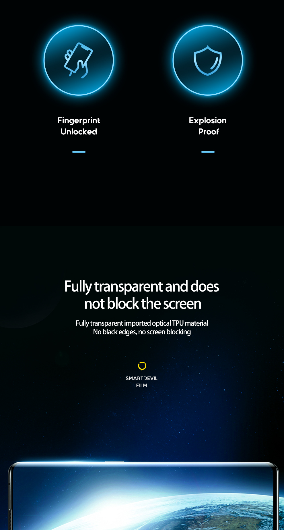 SmartDevil Soft Film For OPPO Find X2/X3/X5/X6 Hydrogel Film Full Screen Curved Coverage ...
