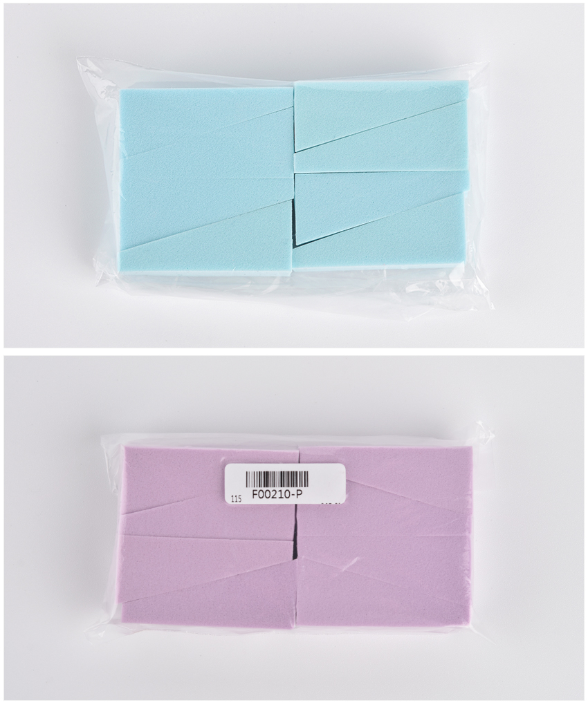 KADS 8pcs/Pack Wedge Triangle Shaped Nail Sponge Cosmetic Sponge Set ...