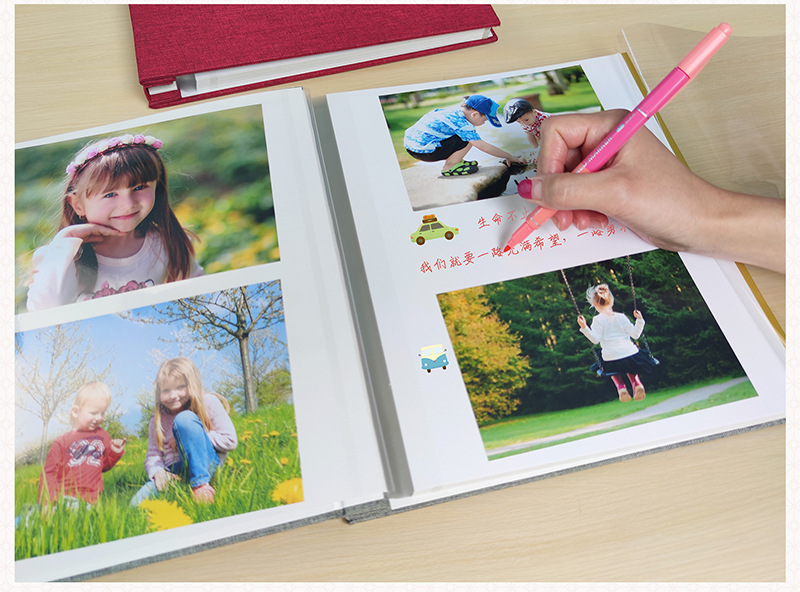 Fabric Photobook Commemorative Photo Album 4R 💎🎁Creative Photo Album ...