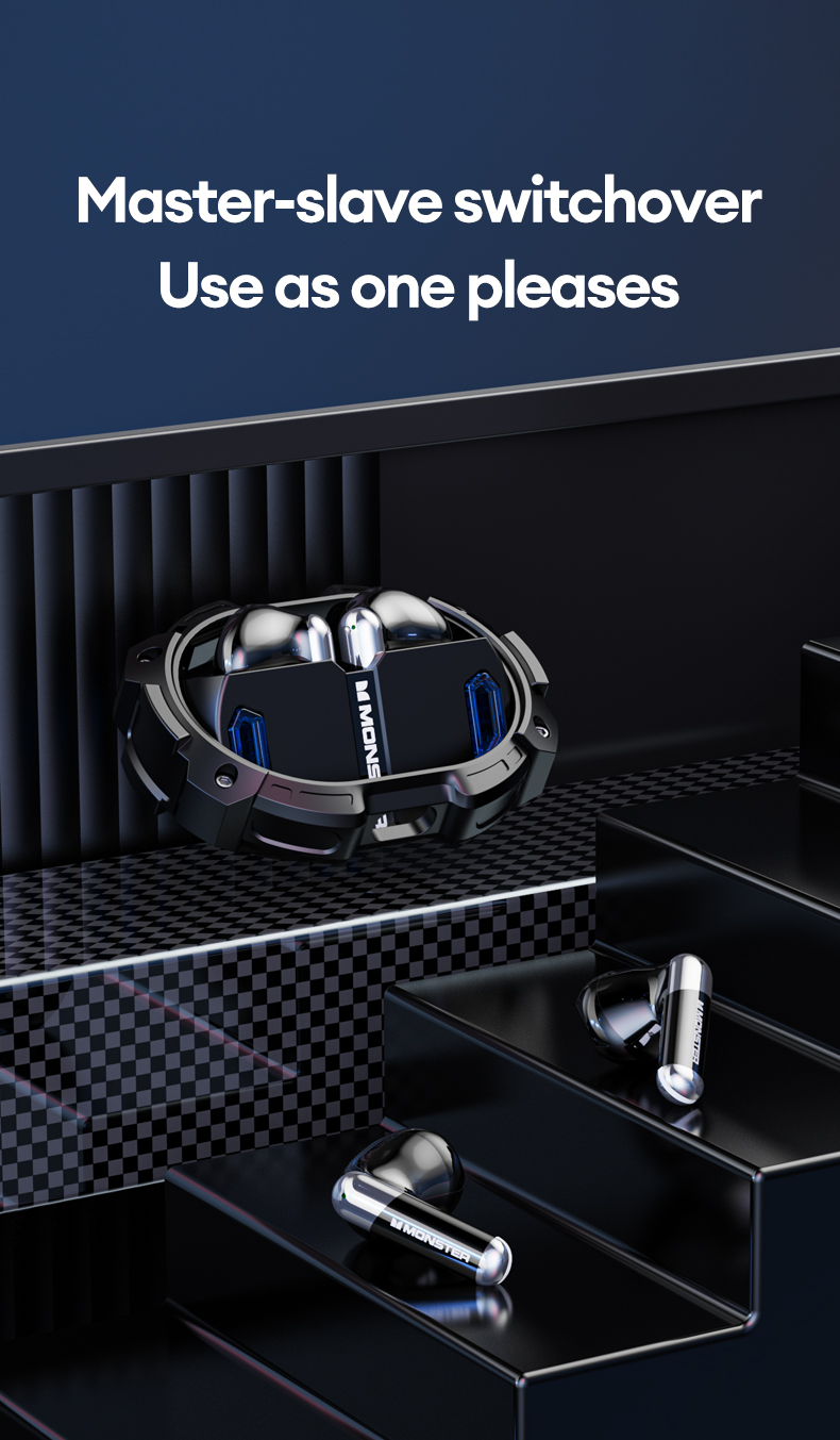 Monster XKT10 PRO Bluetooth Earphone Stereo Surround Large Capacity ...