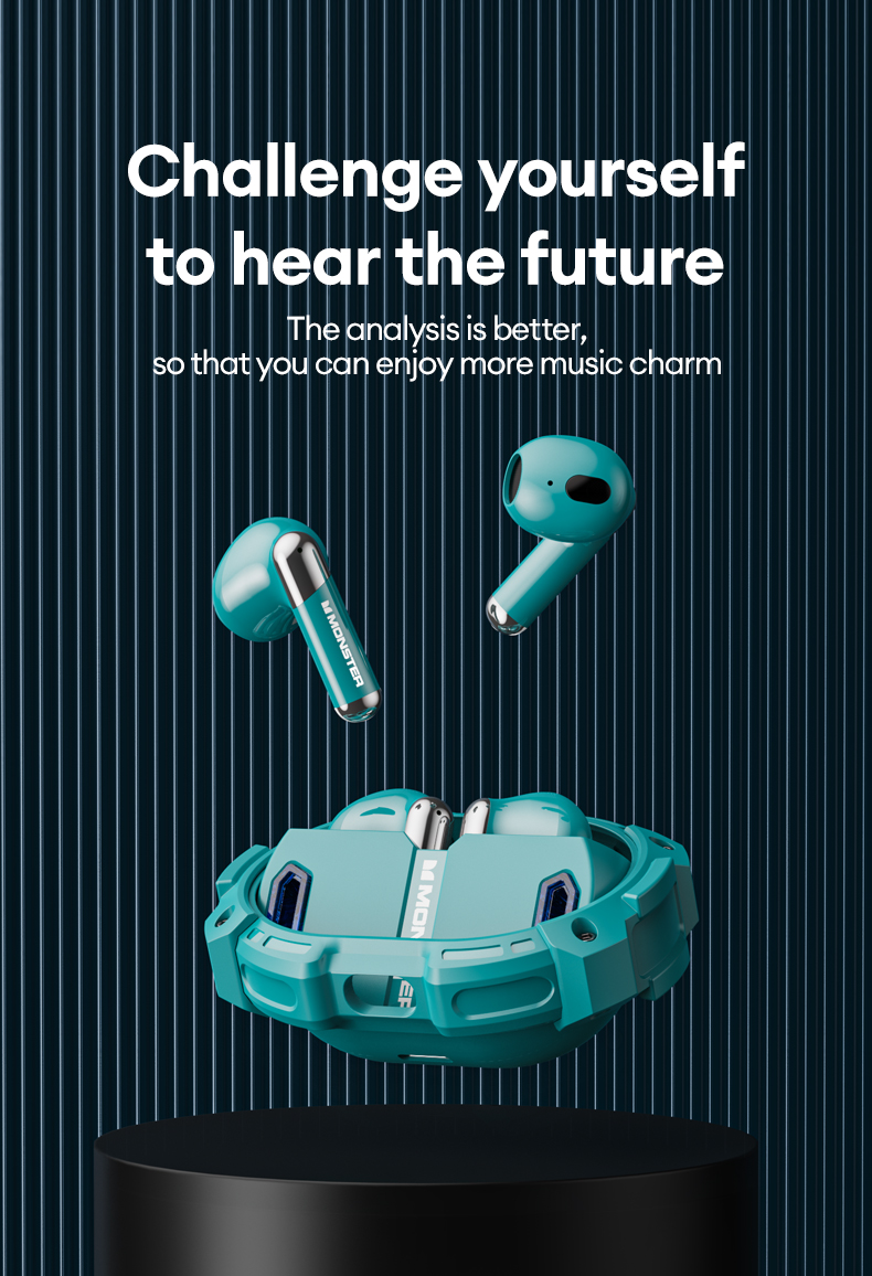 Monster XKT10 PRO Bluetooth Earphone Stereo Surround Large Capacity ...