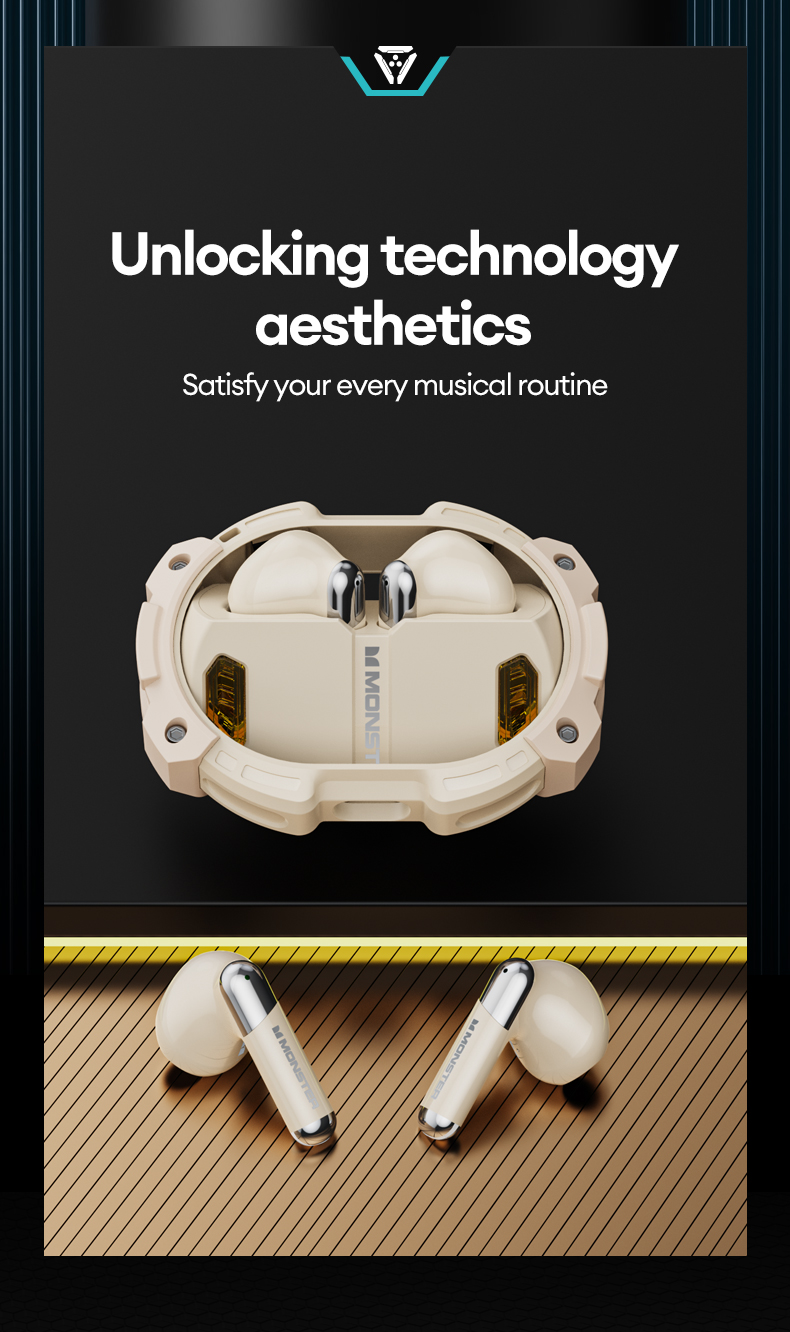 Monster XKT10 PRO Bluetooth Earphone Stereo Surround Large Capacity ...