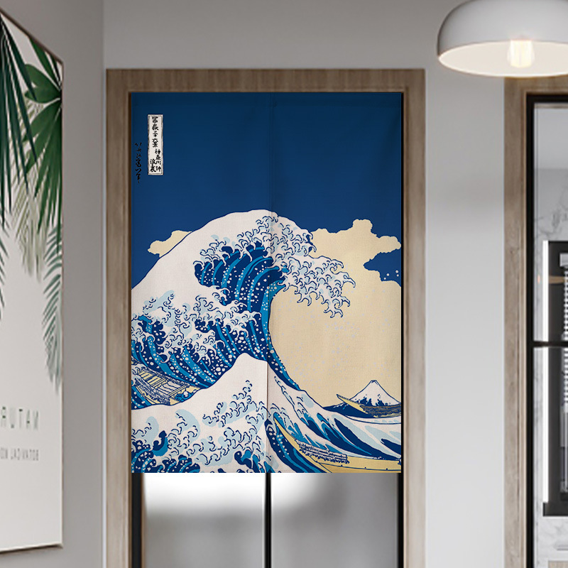 Japanese Style Door Curtain for Privacy Long Doorway Curtain for ...