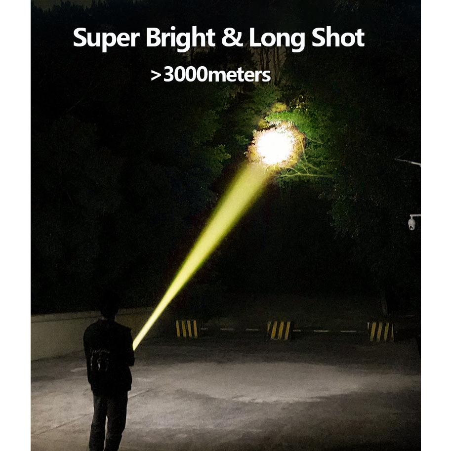 Smiling Shark SD7004 Yellow Light Torch Light 2 in 1 M77 8400LM ...