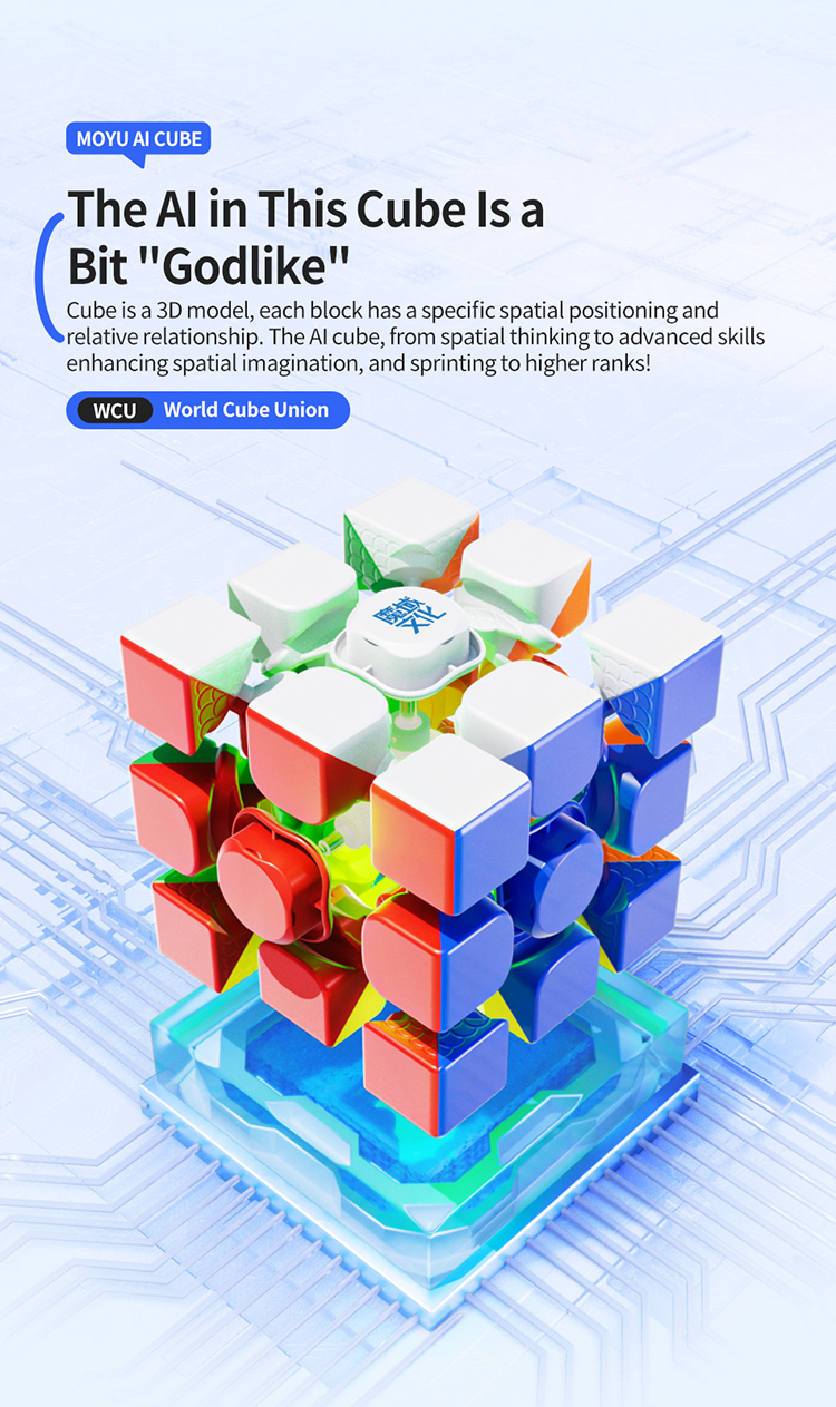 Smart Cube MoYu AI Smart Cube 3x3x3 Magnetic Cube Professional Magnetic ...