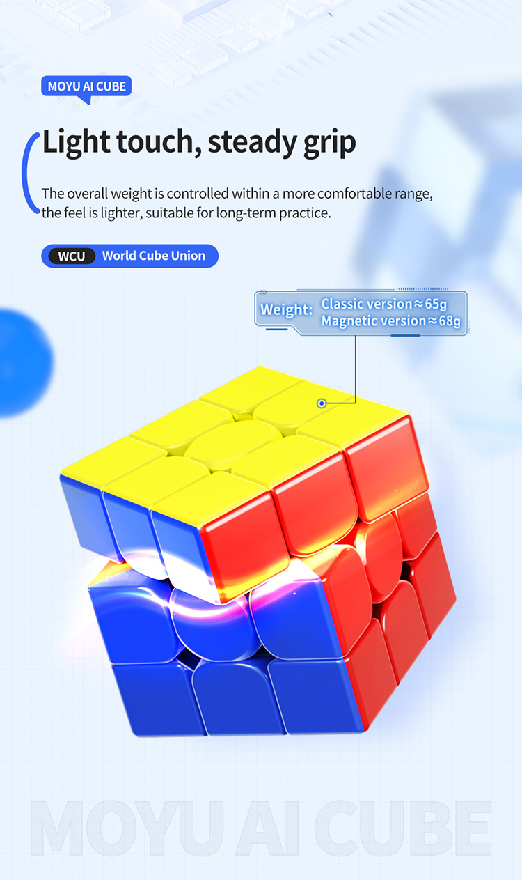 Smart Cube MoYu AI Smart Cube 3x3x3 Magnetic Cube Professional Magnetic ...