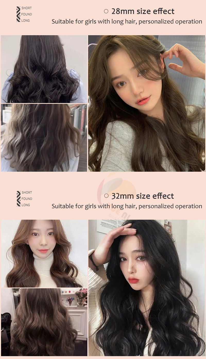 Authentic Negative ion Straight coil Hair Curler Hair Styling Curl Hair ...