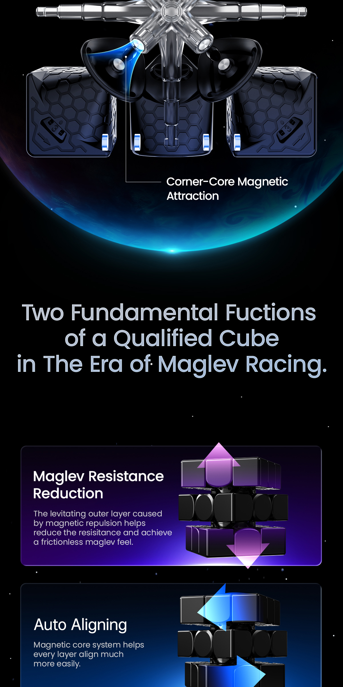 GAN 14 Maglev 3x3 Magnetic Speed Cube Competition Cube Puzzle Toys 2023 ...