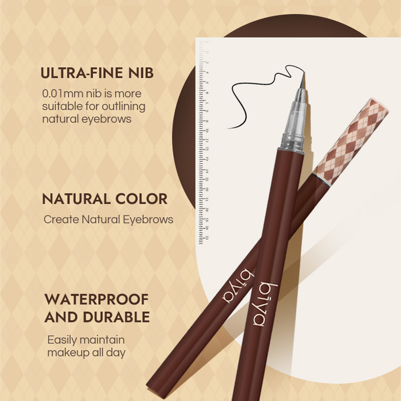 0.01mm Ultra Fine Eyebrows Pencil Waterproof Sweat-proof Liquid Eyebrow Pen Long Lasting, Makeup ...