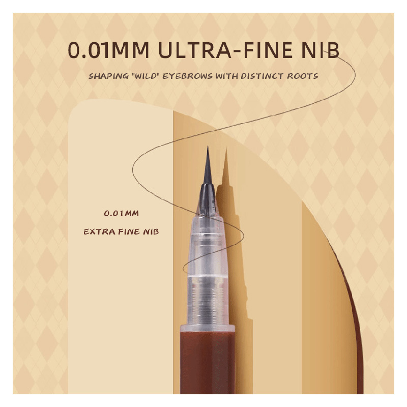 0.01mm Ultra Fine Eyebrows Pencil Waterproof Sweat-proof Liquid Eyebrow Pen Long Lasting, Makeup ...