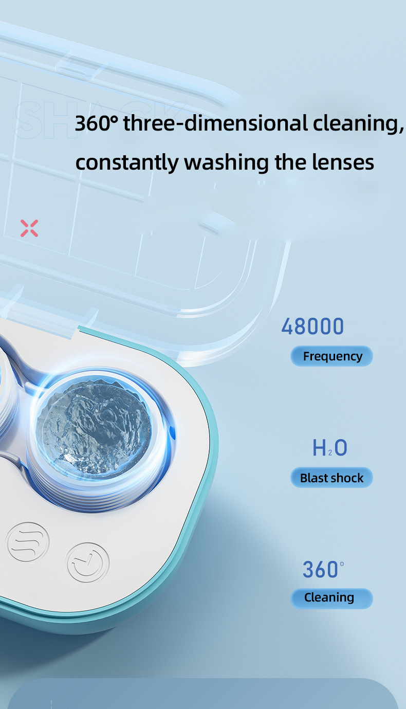 【Ready Stock】ultrasonic contact lens cleaner contact lenses Mini ...