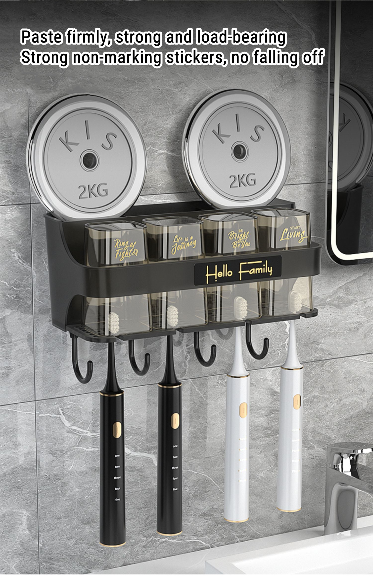 【EVA】【local delivery】Toothbrush Holder 牙刷置物架 tempat letak berus gigi ...
