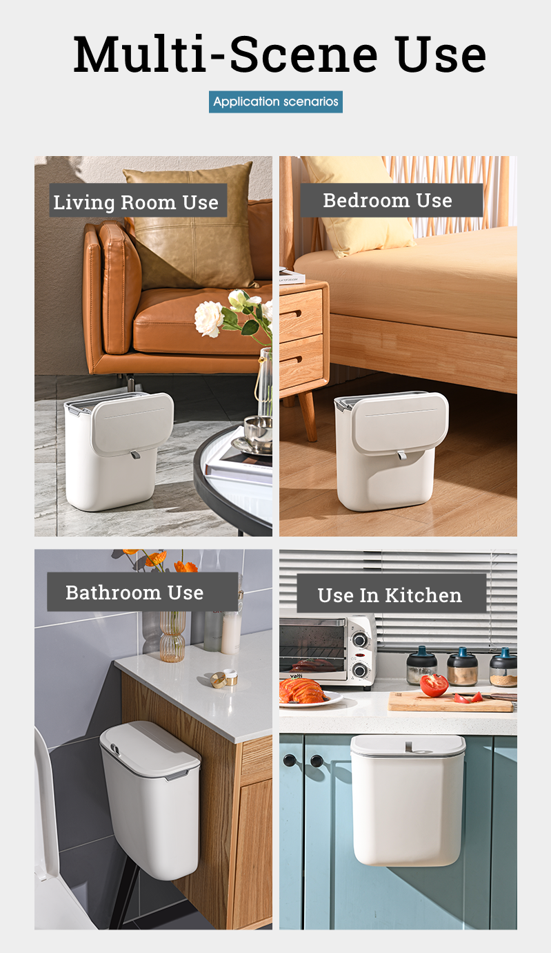 【EVA】【local delivery】Kitchen hanging dustbin tong sampah dapur 厨房壁挂垃圾桶 ...