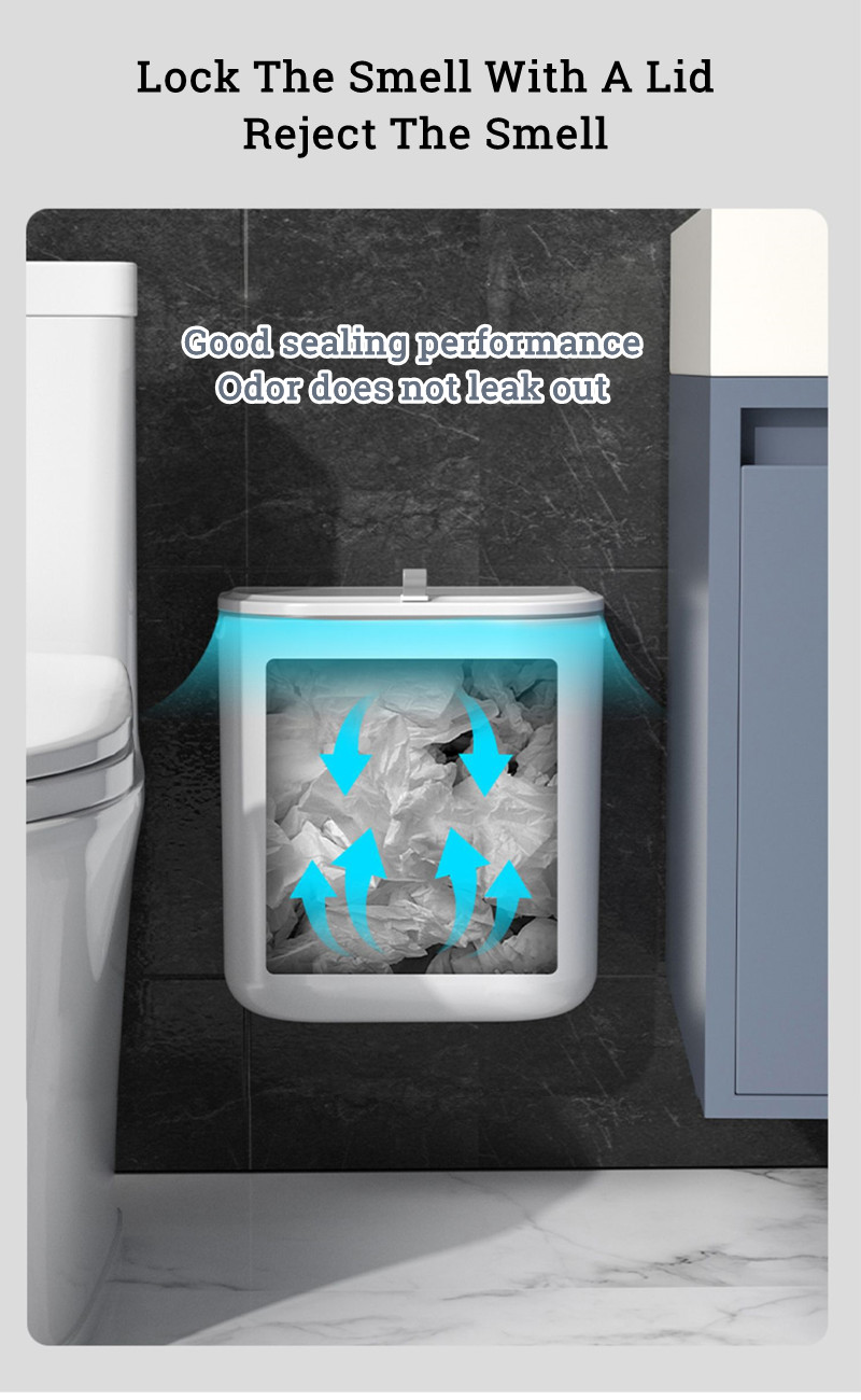 【EVA】【local delivery】Toilet bin dustbin Bathroom dustbin 浴室壁挂垃圾桶 ...