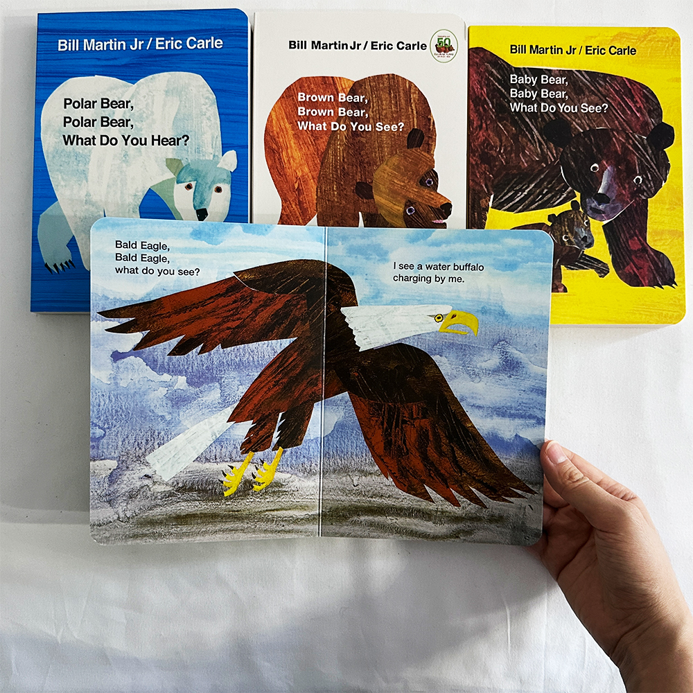 4Books/set Brown Bear Collection By Eric Carle English Picture Books ...