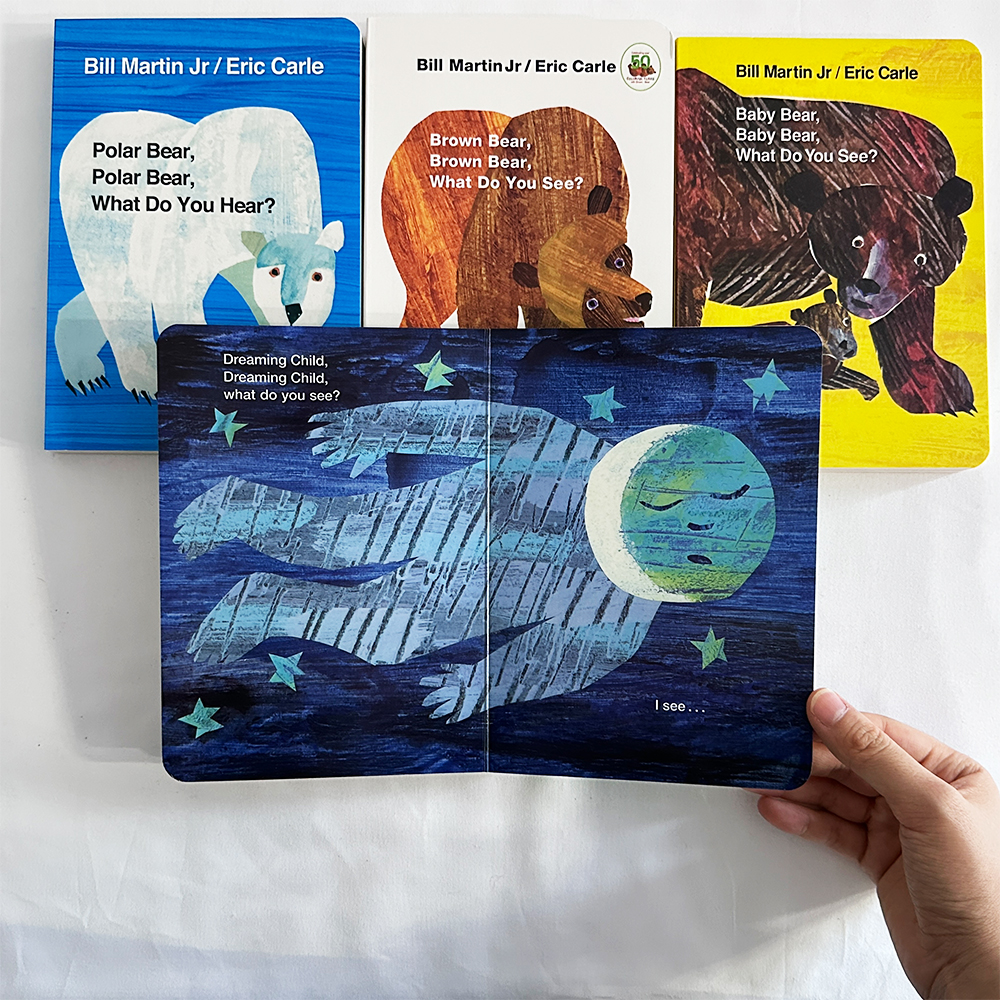 4Books/set Brown Bear Collection By Eric Carle English Picture Books ...