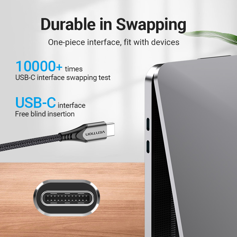 Vention 5A USB Type C Cable for Xiaomi Huawei P40 Pro Mate 30 P30 Supercharge 100W USB-C Charger ...