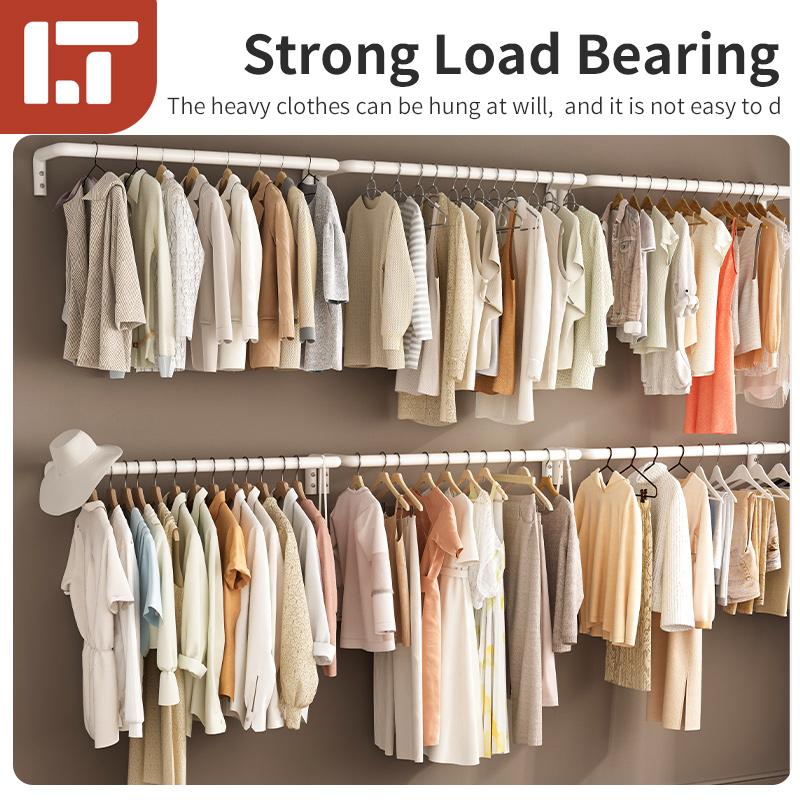 120cm Clothes Rack Clothes Bar Hanging rack Clothes hanging rack Besi ...