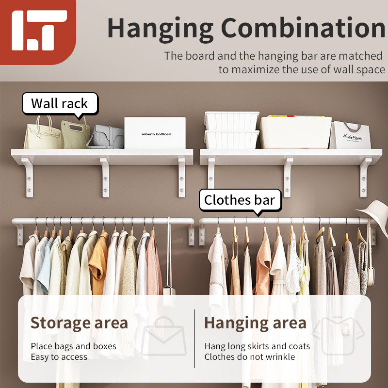 120cm Clothes Rack Clothes Bar Hanging rack Clothes hanging rack Besi ...