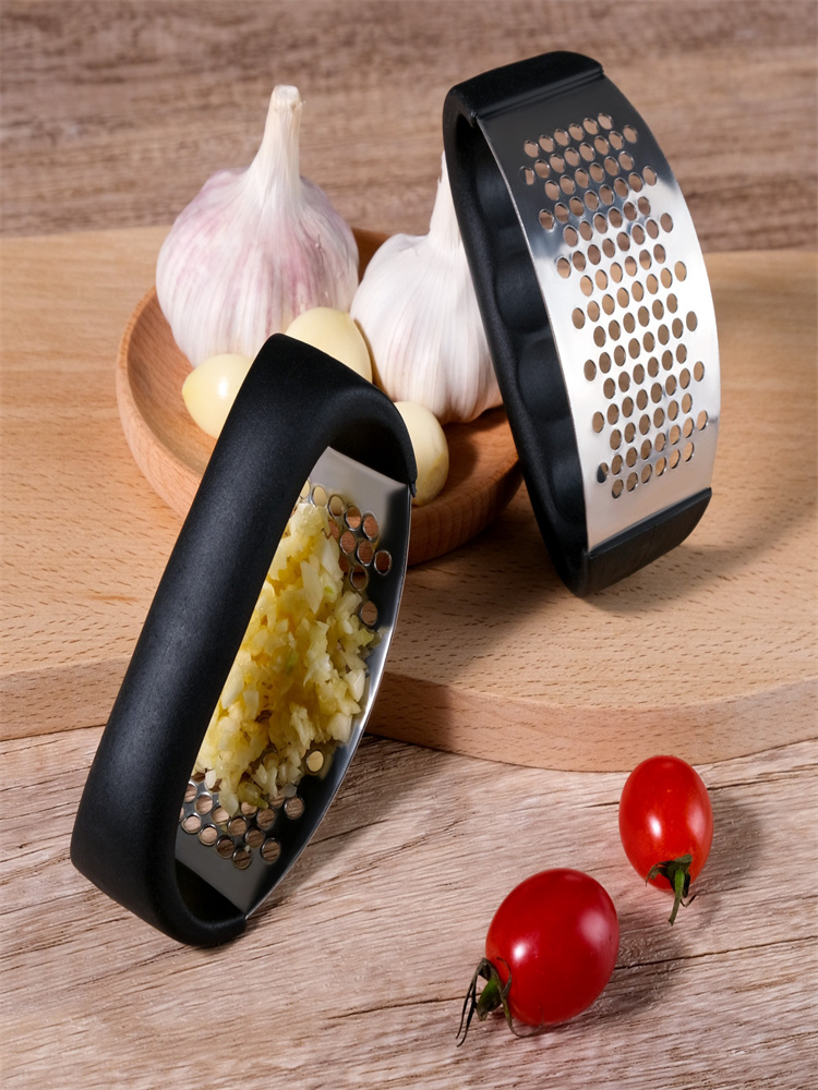 Stainless Steel Garlic Press Rocker Professional Grade Garlic Mincer ...