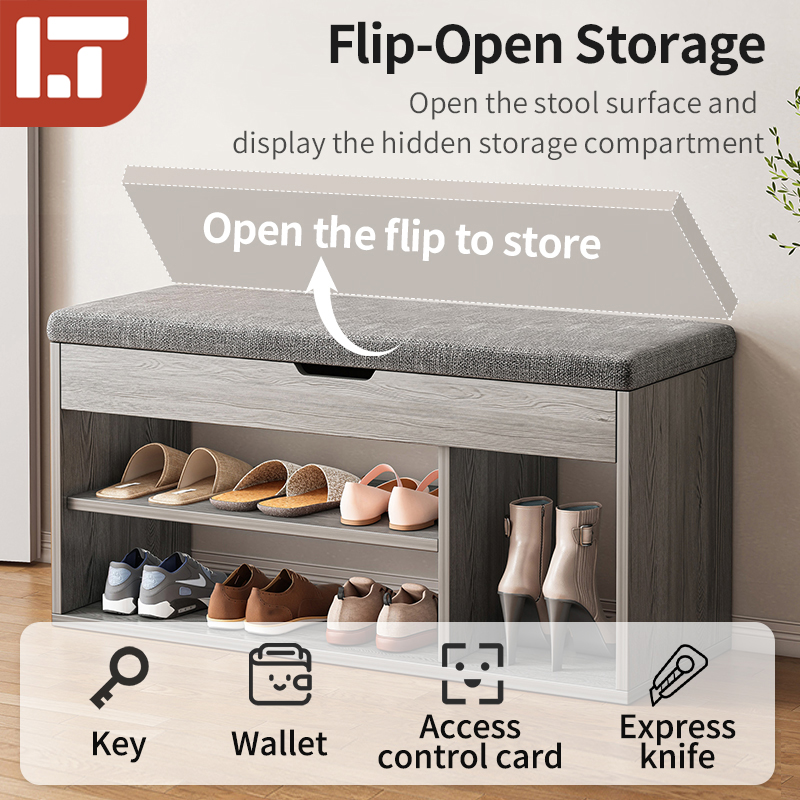 Shoe Cabinet with Cushion Sofa Shoe Rack Modern Shoes Storage Cabinet ...