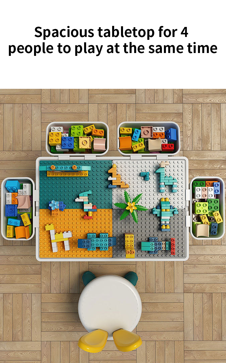 【MY Ready Stock】Kids Block Table Extra Huge Multifunction Building ...