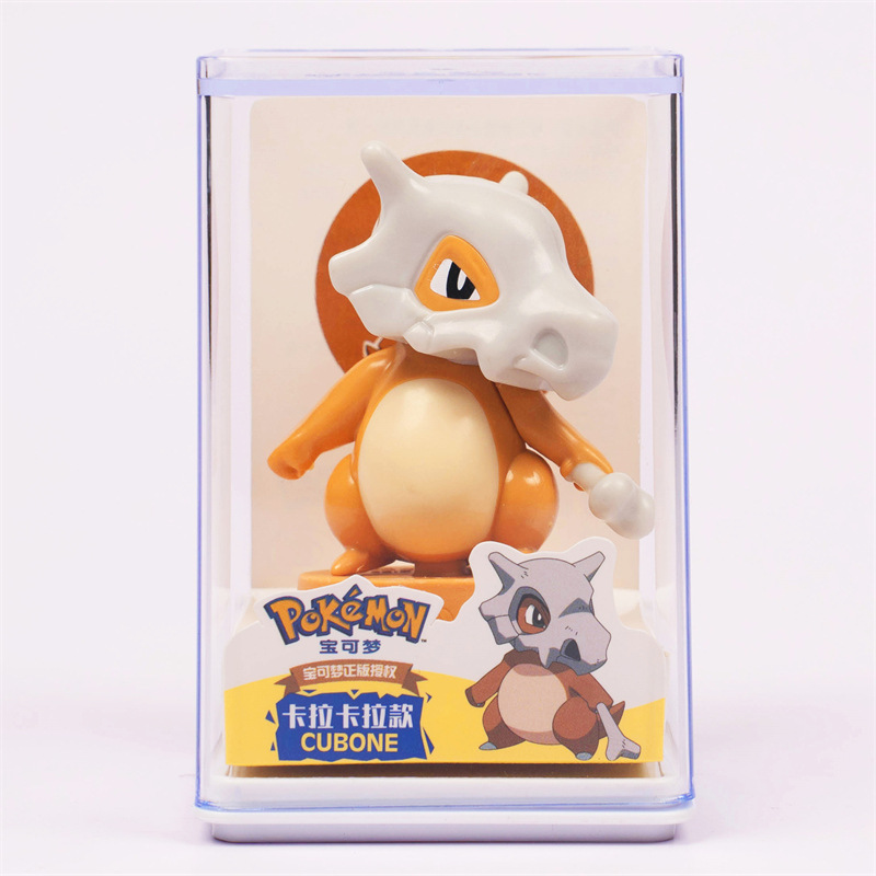 Pokemon Anime Figure Acrylic Display Box Pikachu Cubone Eevee ...