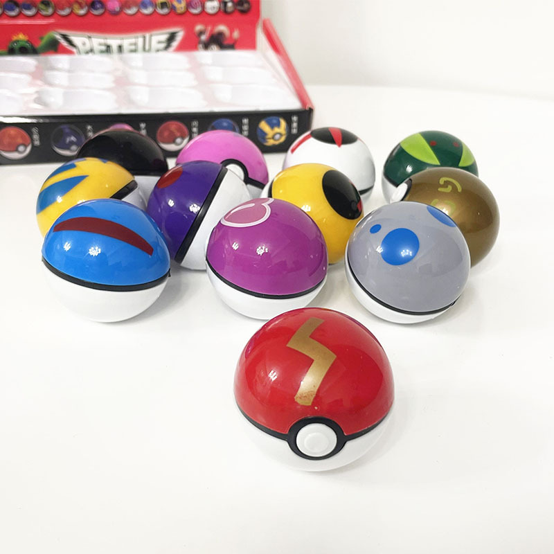 12Pcs/Set Anime Pokemon Poke Ball Master Ball Ultra Ball Love Ball ...