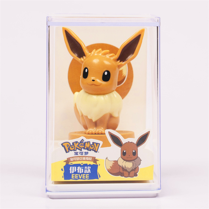 Pokemon Anime Figure Acrylic Display Box Pikachu Cubone Eevee ...