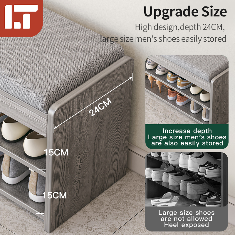 Shoe Cabinet with Cushion Sofa Shoe Rack Modern Shoes Storage Cabinet ...