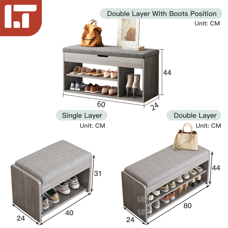 Shoe Cabinet with Cushion Sofa Shoe Rack Modern Shoes Storage Cabinet ...