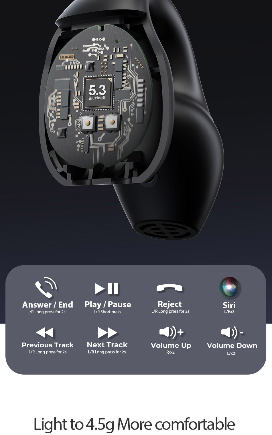 Monster Open Ear 200 Bone Conduction Earphone Bluetooth Wireless Sports ...