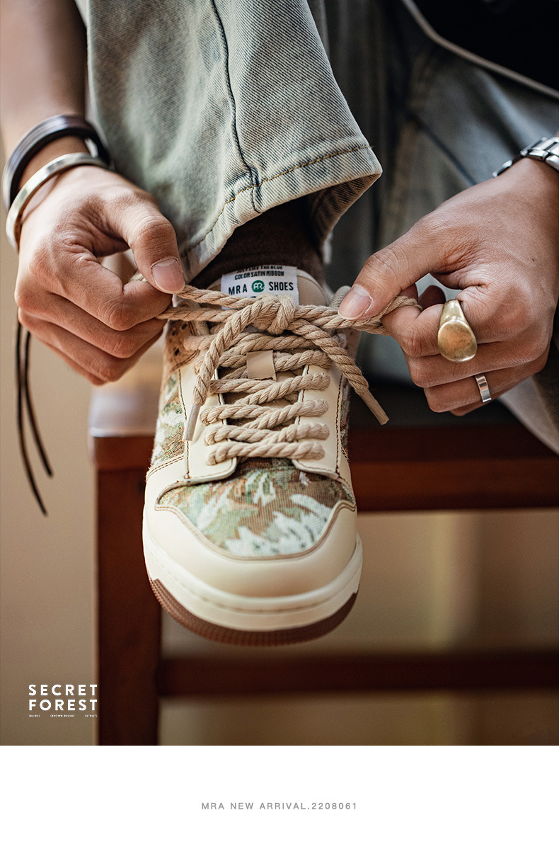 Modern Men's Shoes MRA Secret Forest Oil Painting Sneakers Men's Shoes ...