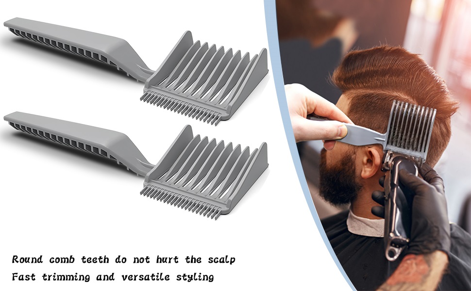 Hair Clipper Guide Comb Flat Top Comb Clipper Curved Positioning Comb ...