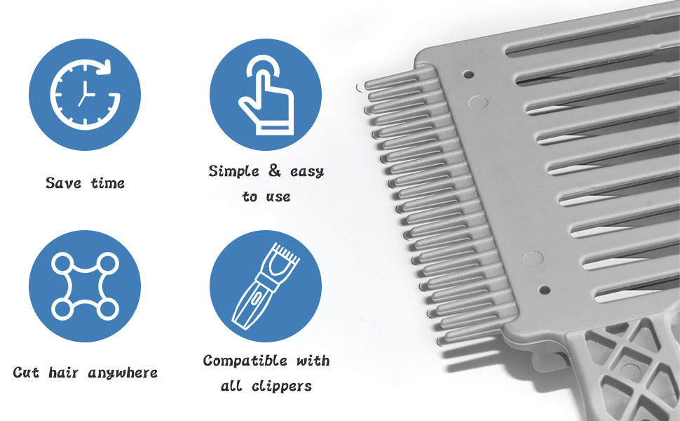 Hair Clipper Guide Comb Flat Top Comb Clipper Curved Positioning Comb ...