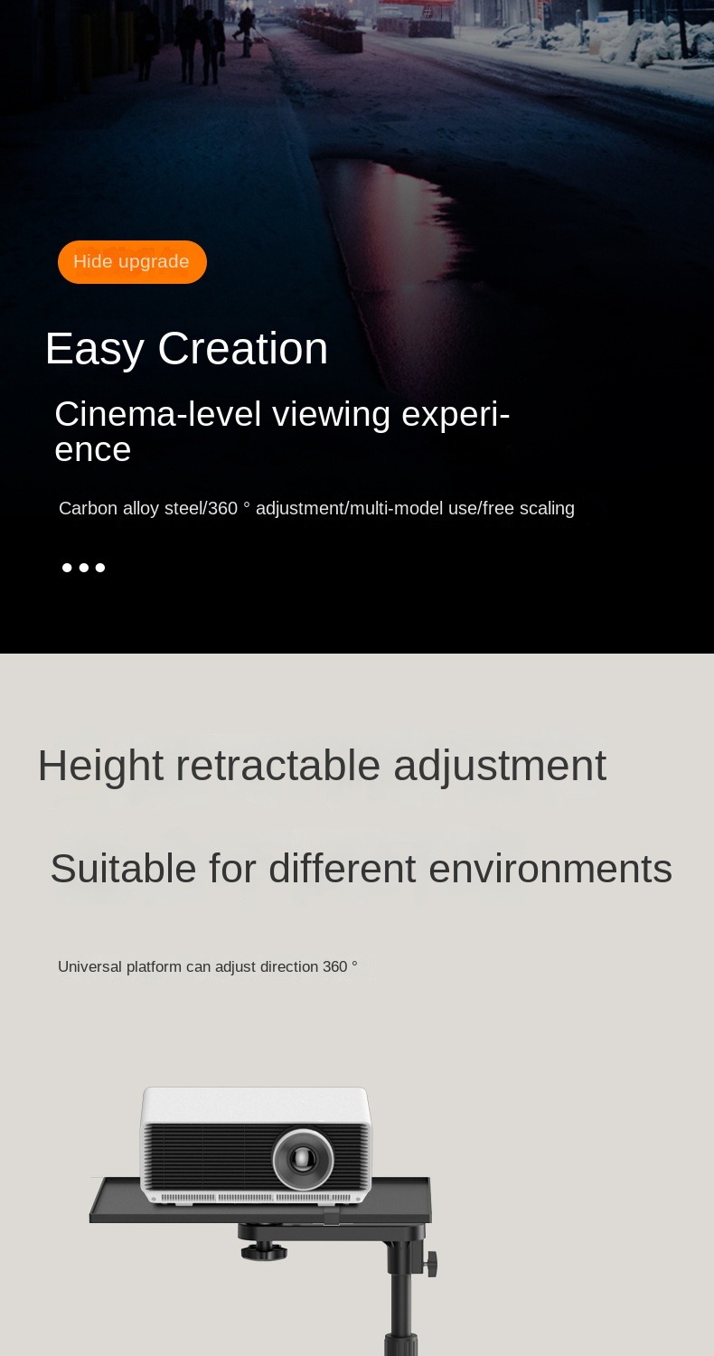 Projector Stand Hidden Projector Bedroom Mount Tray Projector Holder ...