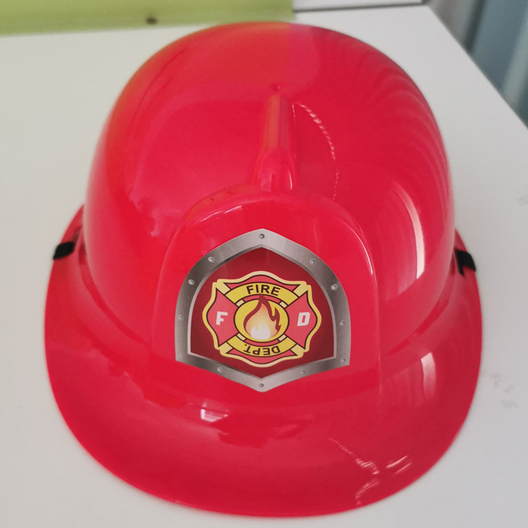 (PO) Kids Realistic Helmet Toy Simulation Engineer Hat Role Play ...