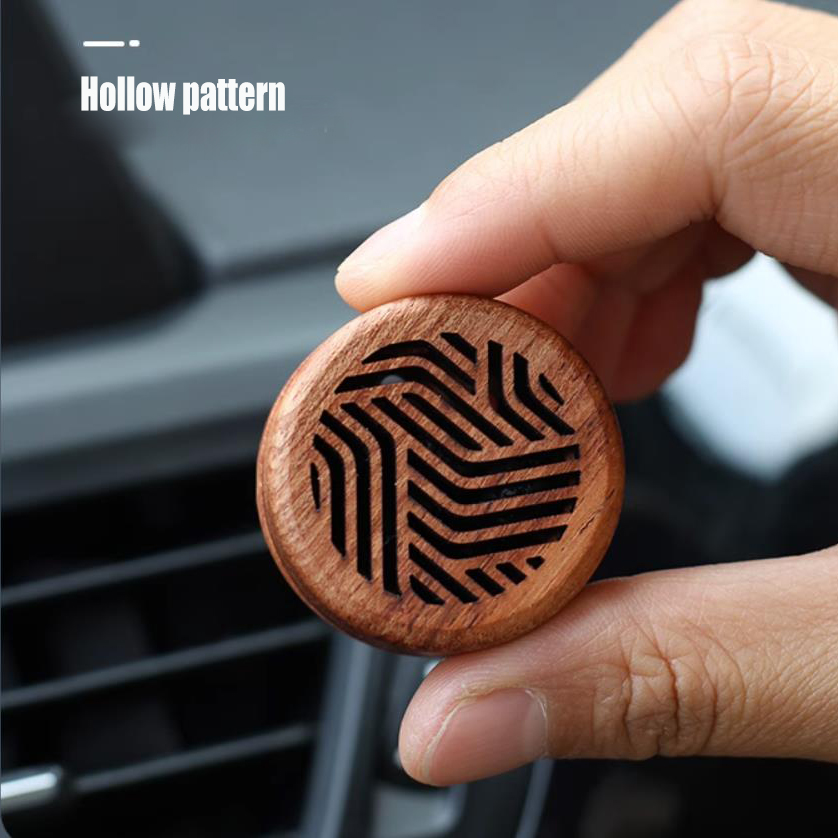 Car Rosewood Essential Oil Diffuser Wood with Vent Clip Aromatherapy ...