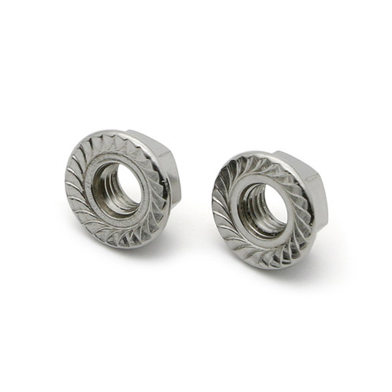 Metric Non-slip Anti-loose Nut M3 M4 M6 M8 M10 M12 Hex Hexagon Flange ...
