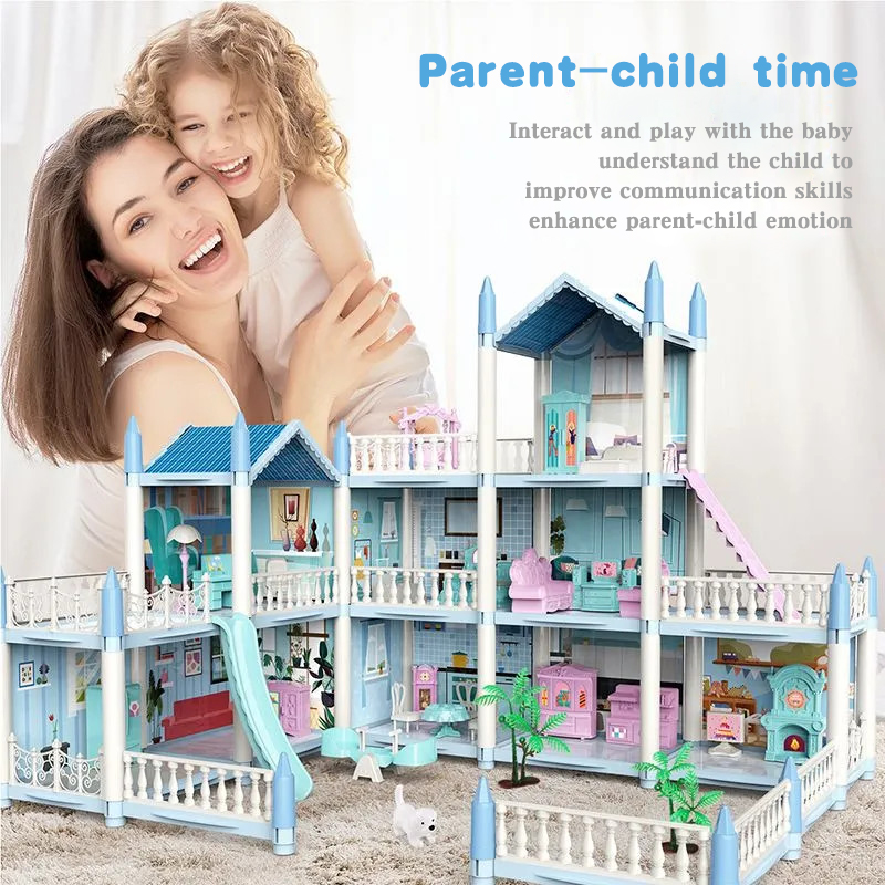 Baby Doll House for kids DIY mainan rumah budak perempuan castle ...