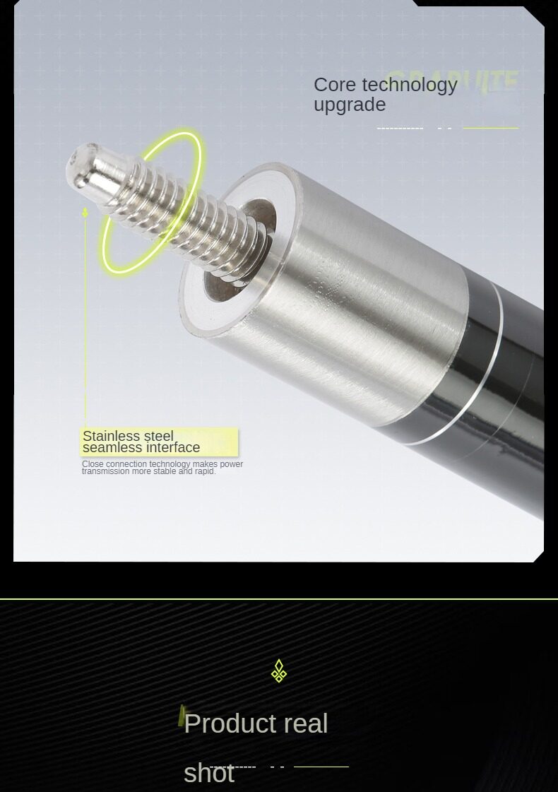 Carbon Fiber Pool Cue Black 8 Snooker American Nine Ball Billiard Cue ...