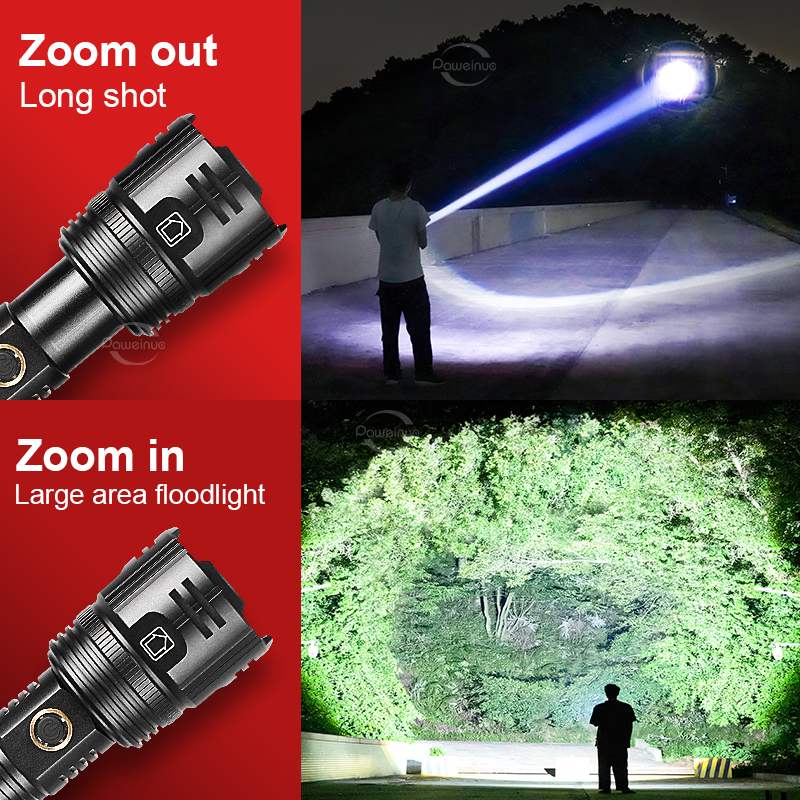 1000000 lumens lampu suluh led terang jarak jauh 50000 kepala touch ...