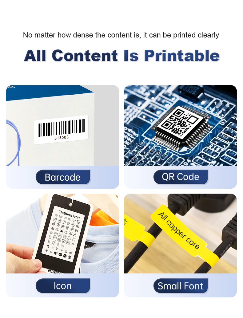 CLABEL 230B HD Label Printer, Sticker Printer, 300DPI Label Maker, Mini ...