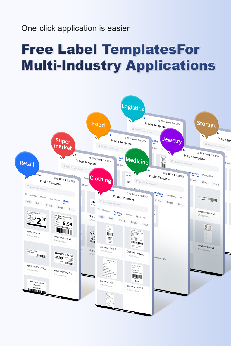 CLABEL 230B HD Label Printer, Sticker Printer, 300DPI Label Maker, Mini ...