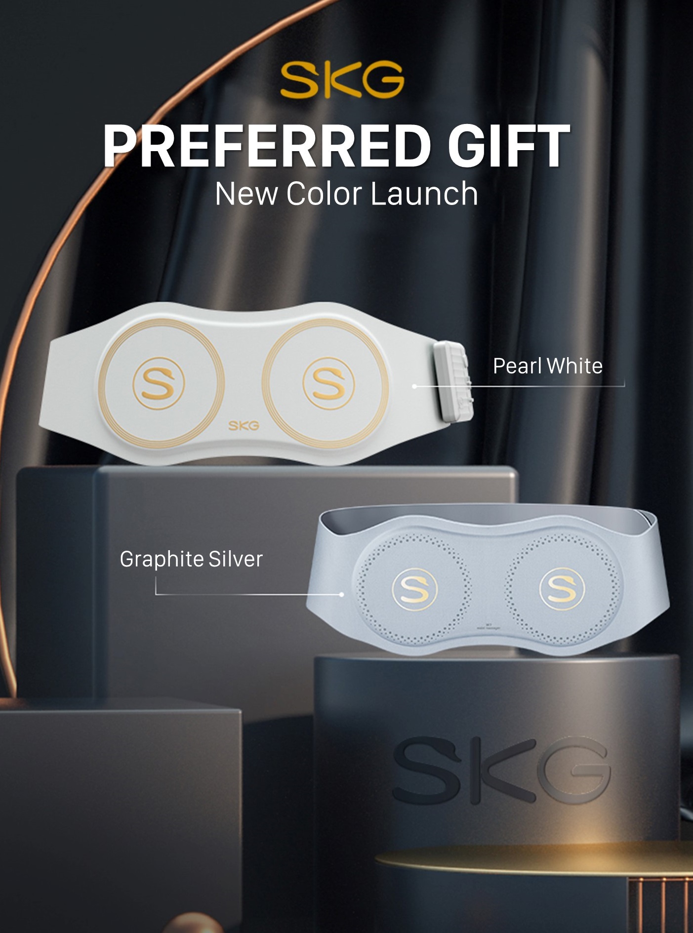 SKG W7 Premium Waist Massager Waist Belt Massage | Hot Compress | Lightweight W7/K3/K5 | Shopee ...