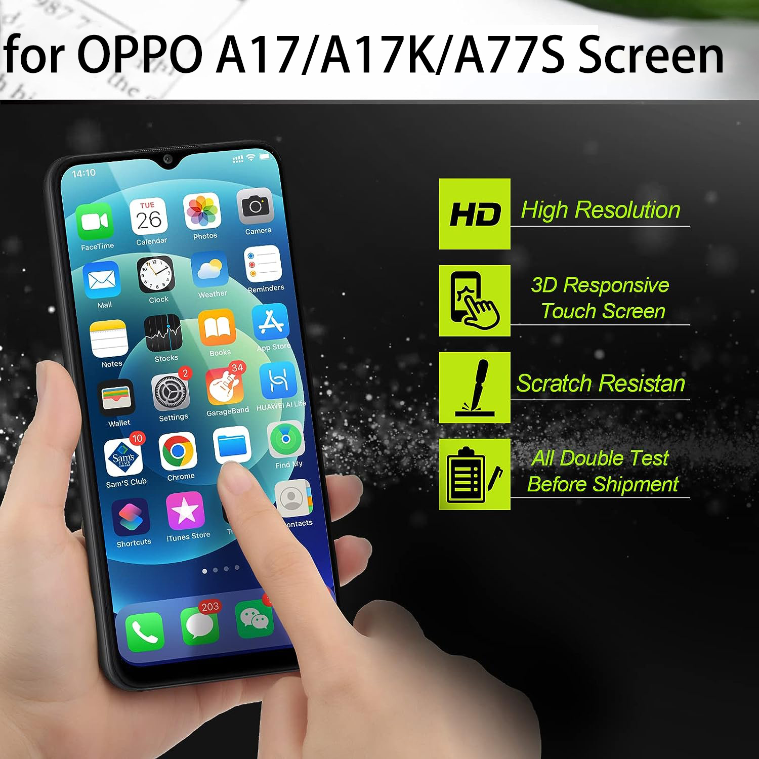 For OPPO A17 CPH2477 A17K CPH2471 A77S CPH2473 A57 4G 5G A57S LCD ...